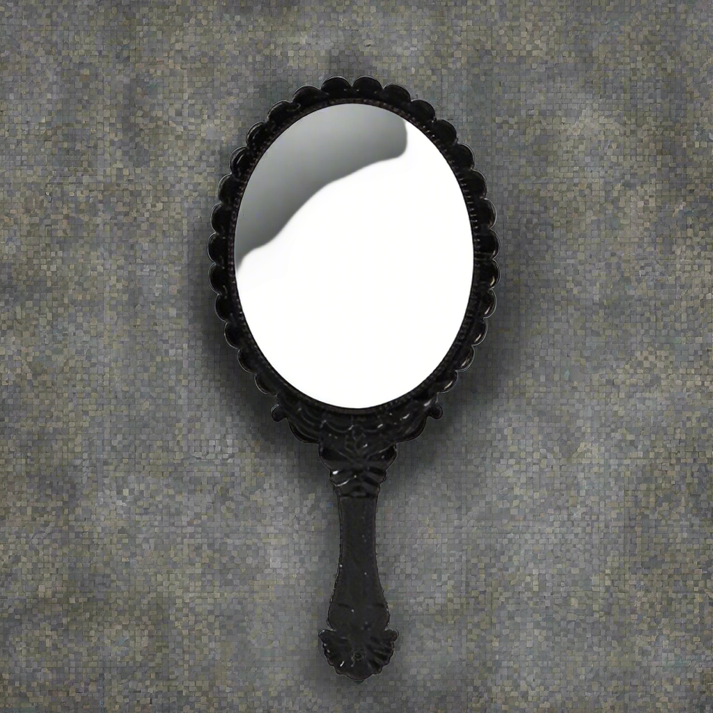 gothic hand held mirror