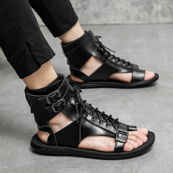 Goth Sandals for Women - Summer Low Shoes