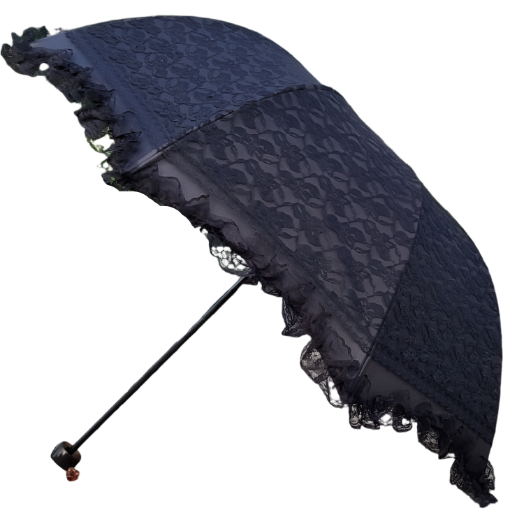 Large Goth Parasol Lace Sun Umbrella